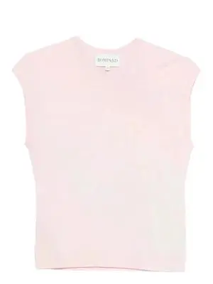 Eric Bompard Ribbed Sleeveless Top - Pink