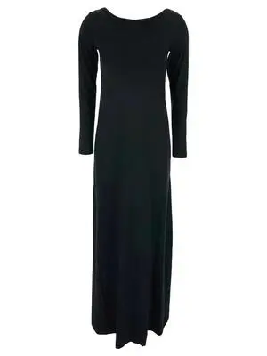 JUCCA Long-sleeve Maxi Dress - Black
