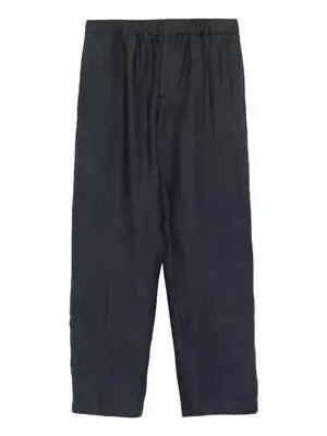 LARDINI Elasticated-waistband Trousers - Blue