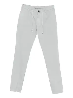 Eleventy Drawstring-Waist Trousers Grey