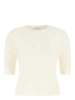 Max Mara Embossed T-shirt - Neutrals