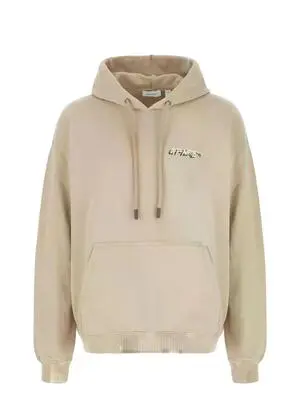 Off-White Embroidered Hoodie - Neutrals