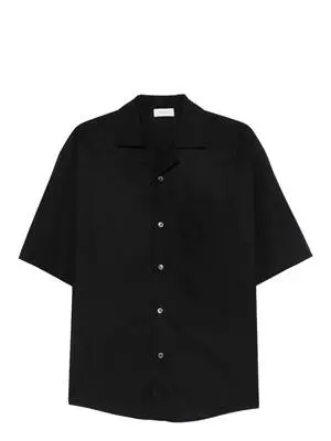 PAOLO PECORA Chest-pocket Short-sleeve Shirt - Black