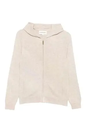 Eric Bompard Zip Hooded Cardigan - Neutrals