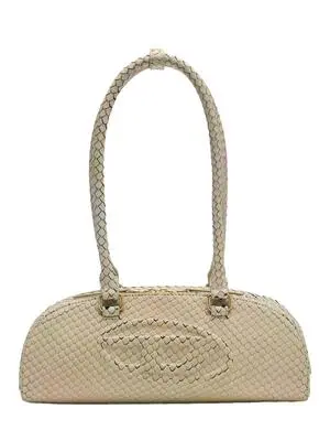 DIESEL Embossed-logo Shoulder Bag - Neutrals