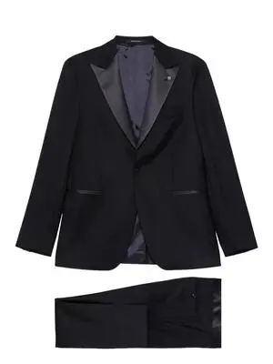 Tagliatore Shawl-lapel Suit - Black