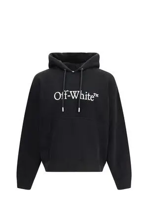 Off-White Hooded Sweatshirt - Black