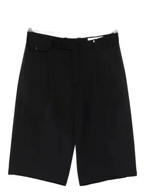 TONYWACK Pleated Tailored Shorts - Black