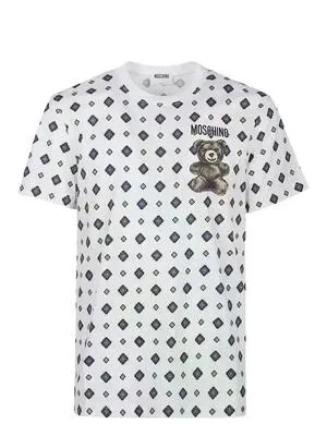 Moschino Patterned T-shirt - White