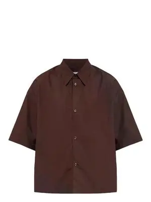 Studio Nicholson Poplin Short-sleeved Shirt - Brown