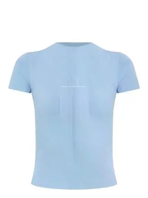 Alexander Wang Ribbed Short-sleeve T-shirt - Blue