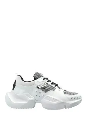 Versace Mesh Panelled Sneakers - White