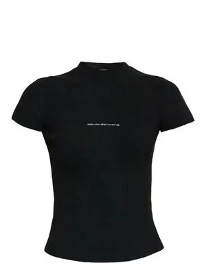 ALEXANDER WANG Ribbed Short-sleeve Top