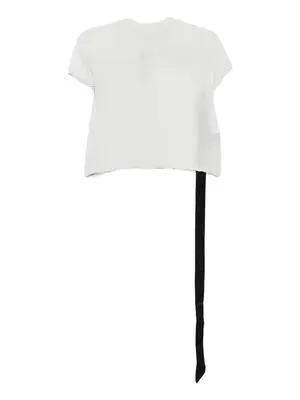Rick Owens Ribbon Detail T-shirt - Neutrals