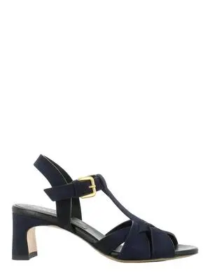 TASSINARI Buckled Suede Sandals - Blue