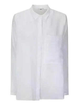 M.S.M MILANO Chest-pocket Linen Shirt - White