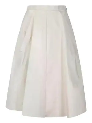 M.S.M MILANO A-line Midi Skirt - Neutrals