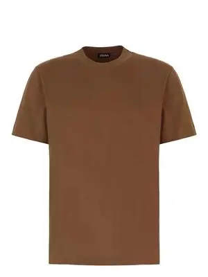 Zegna Dark Foliage Oasi T-shirt - Brown