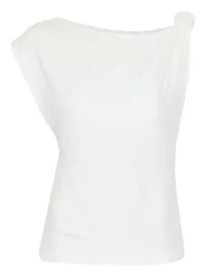 Pinko Marlena Draped Top - White