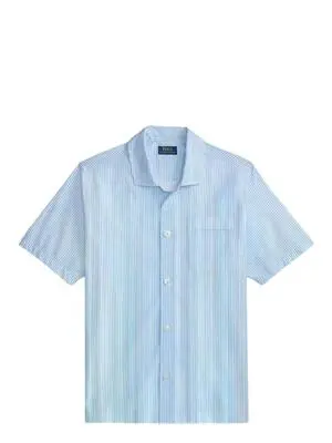 Polo Ralph Lauren Striped Short-sleeve Pajama Shirt - Blue