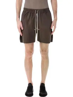 Rick Owens Drawstring Zip Shorts - Brown