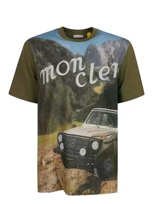 Moncler Photographic Print T-shirt - Green
