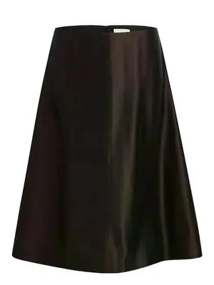 Khaite A-line Midi Skirt - Brown