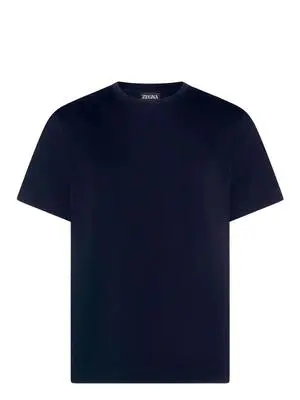 Zegna Round-neck T-shirt - Blue