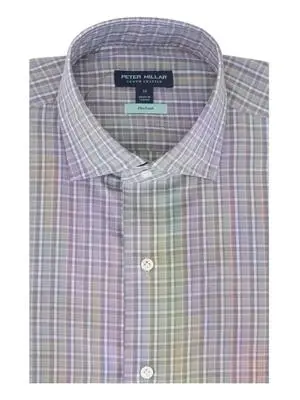 Peter Millar Checked Shirt - Grey
