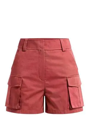 Elie Saab Cargo Gabardine Shorts - Red