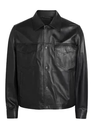 Emporio Armani Buttoned Shirt Jacket - Black