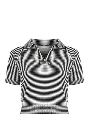 Max Mara Striped T-shirt - Black