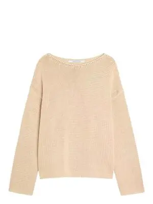 Another Tomorrow Boat-neck Sweater - Neutrals