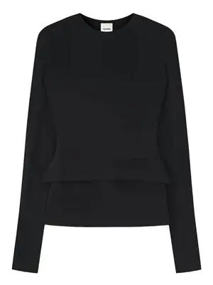 Nanushka Raveen Long-sleeve Top - Black