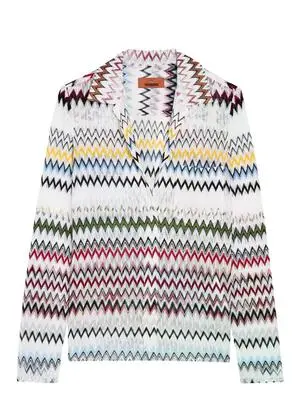 Missoni Zigzag Pattern Blouse - White