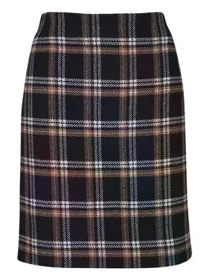Akris Checked Skirt - Black