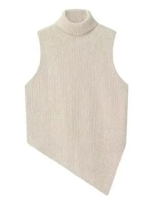 Nanushka Fennec Knitted Turtleneck Vest - Neutrals