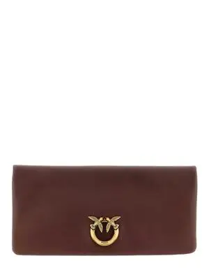 Pinko Logo-detail Clutch - Red