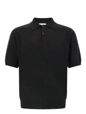 THE ROW Borges Polo Shirt - Black