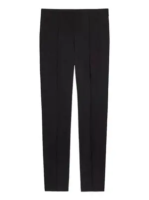 Another Tomorrow Paneled Trousers - Black