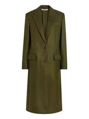 Another Tomorrow Tailored Coat - Green