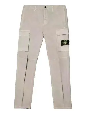 Stone Island Logo-patch Cargo Trousers - Neutrals