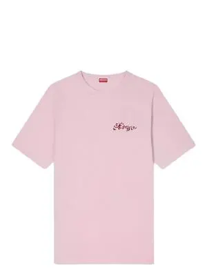 Kenzo Logo-embroidered T-shirt - Pink