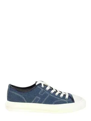 Hogan Contrast-stitching Sneakers - Blue
