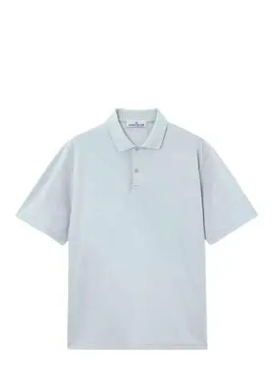 Stone Island S.i. Stellina Piqué Polo Shirt - Blue