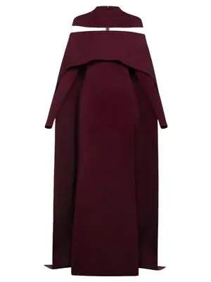 CHATS BY C.DAM Nehru Cape Maxi Dress - Red
