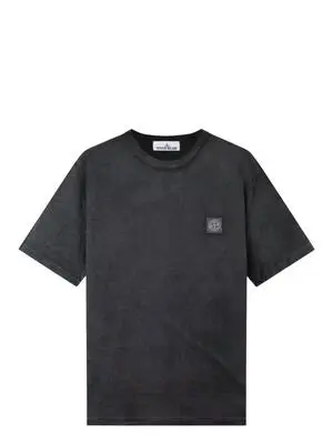 Stone Island Reflective Cotton T-shirt - Black