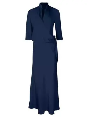 PETER COHEN Wrap Maxi Dress - Blue