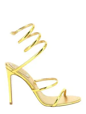 Rene Caovilla Cleo Spiral-strap Sandals - Gold