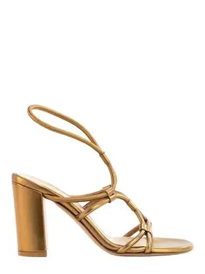 GIANVITO ROSSI Tied-strap Sandals - Gold